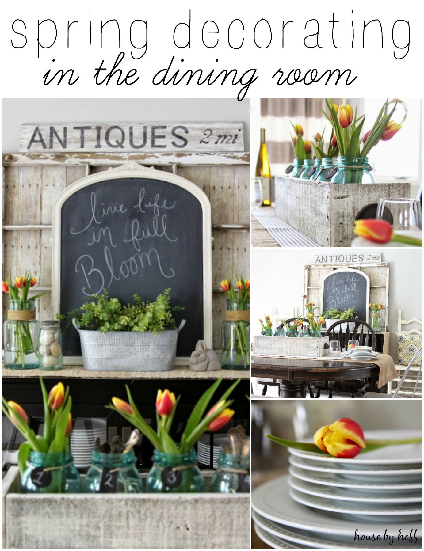 Spring Decorating in the Dining Room - House by Hoff