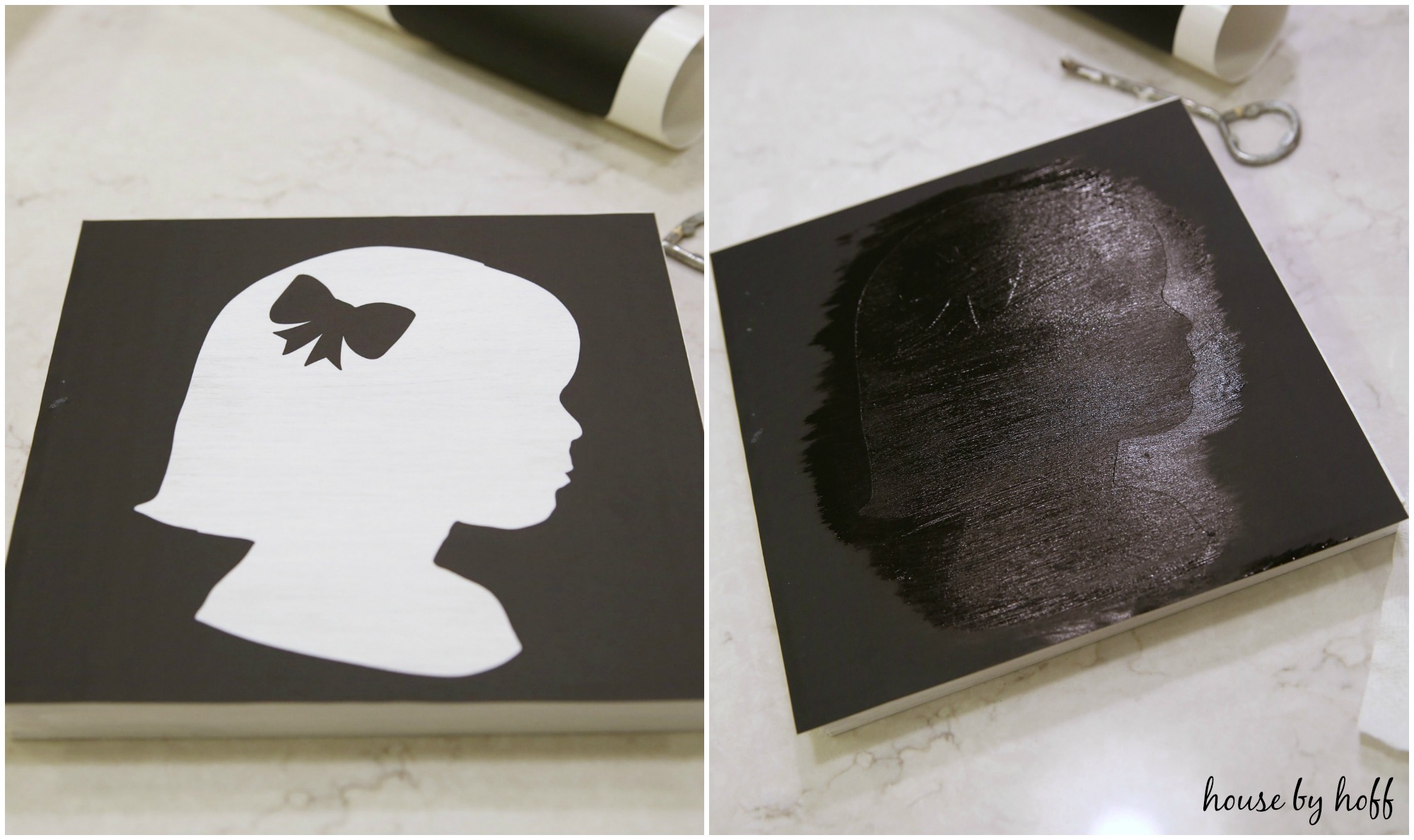 DIY Silhouette Art - House by Hoff