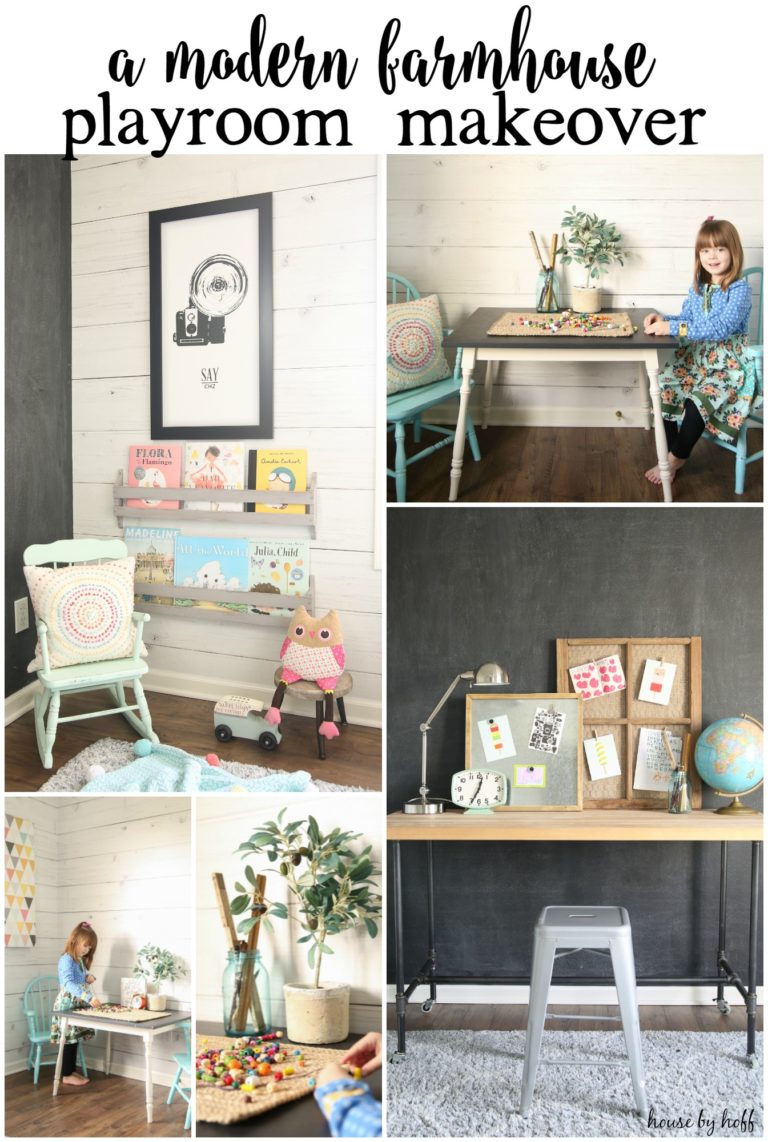 A Modern Farmhouse Playroom Makeover