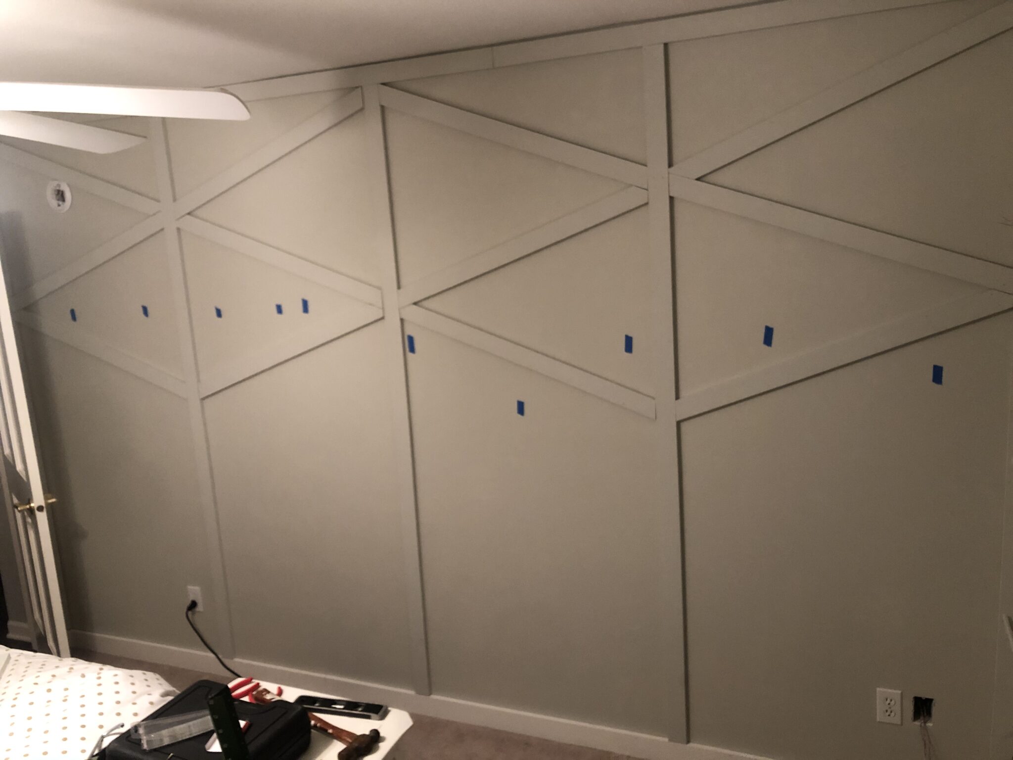 DIY Board and Batten Triangle Wall - House by Hoff